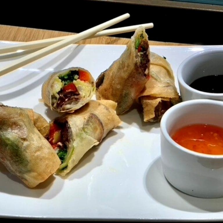 British Braised Beef Spring Rolls - themeatboxcompany.co.uk